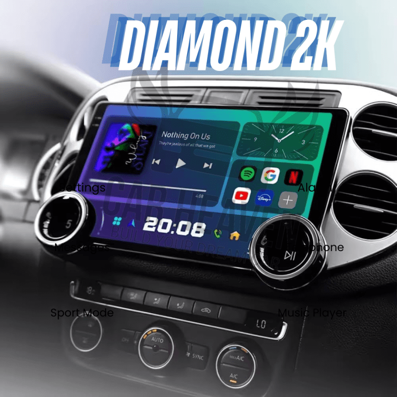 Universal Original Diamond 2K 11.8 inch Dual Knobs Screen